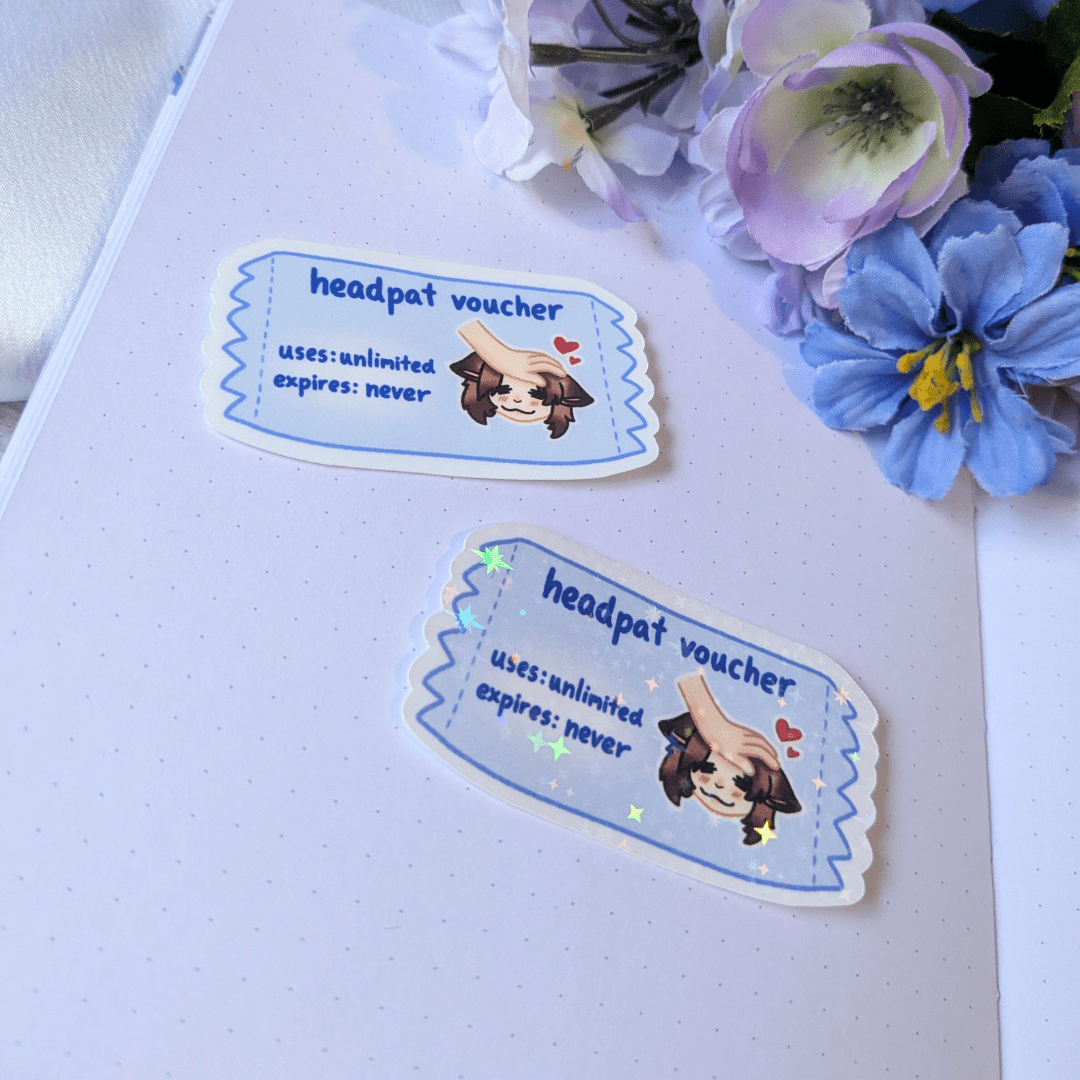 Headpat Voucher Sticker – puppypilled